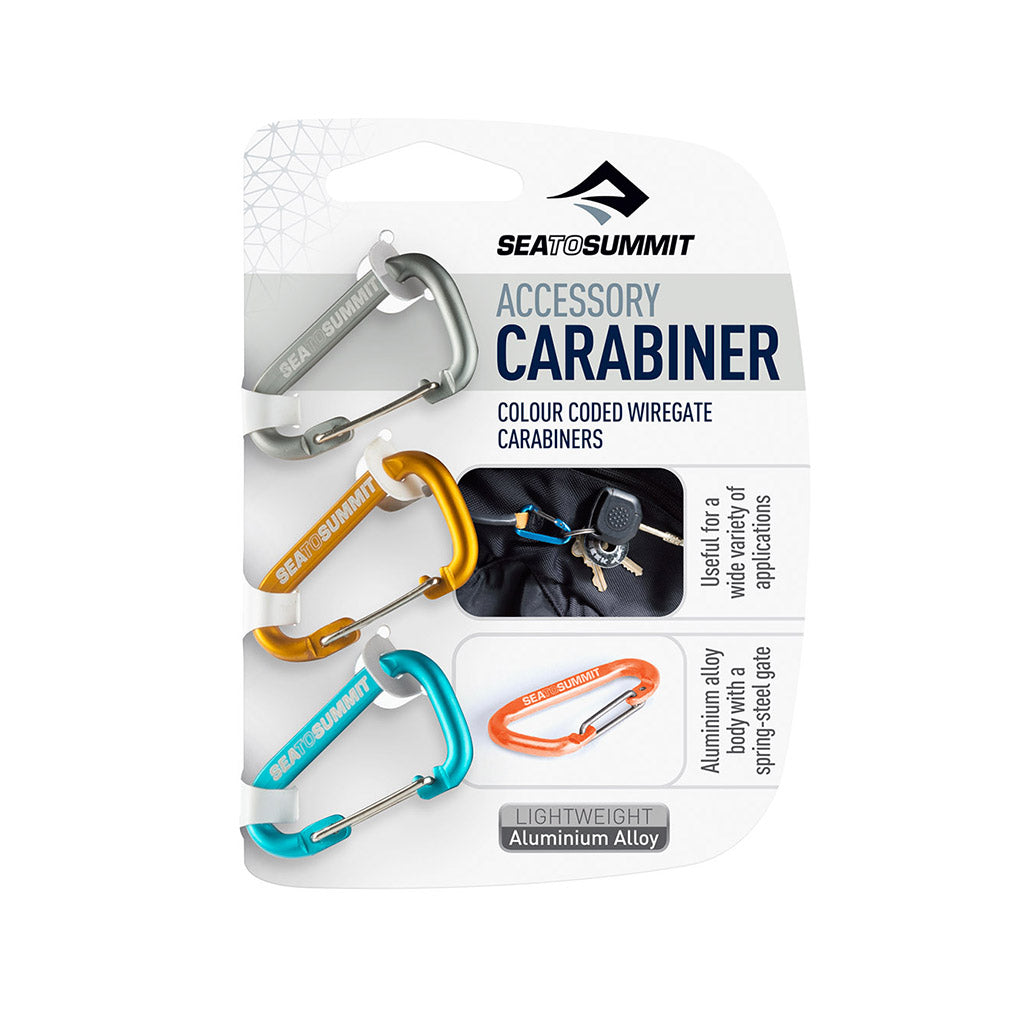 Sea to Summit Accessory Carabiner 3 Pack - Small Aluminium Carabiners ...