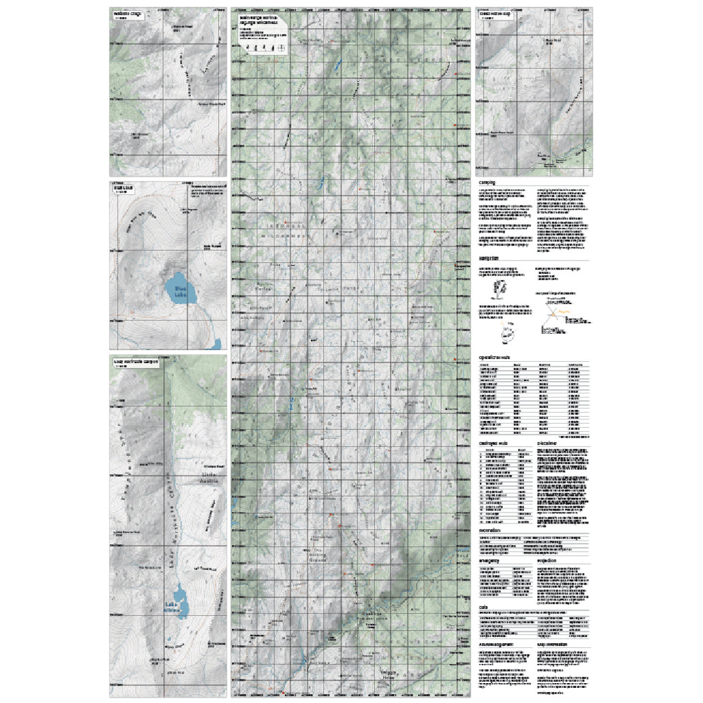 Topograph Snowy Mountains Map - Main Range & Jagungal — Tom's Outdoors