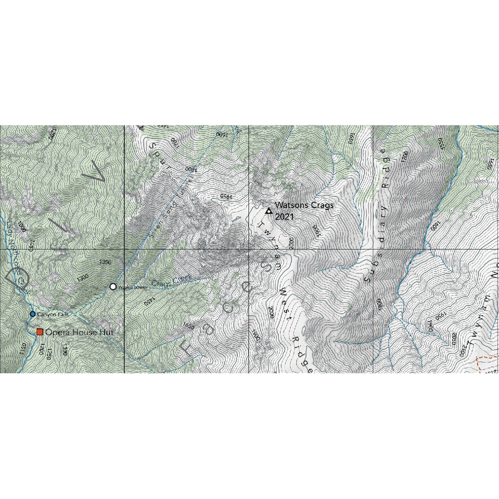 Topograph Snowy Mountains Map - Main Range & Jagungal — Tom's Outdoors