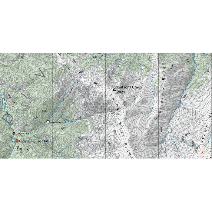 Topograph Snowy Mountains Map - Main Range & Jagungal — Tom's Outdoors